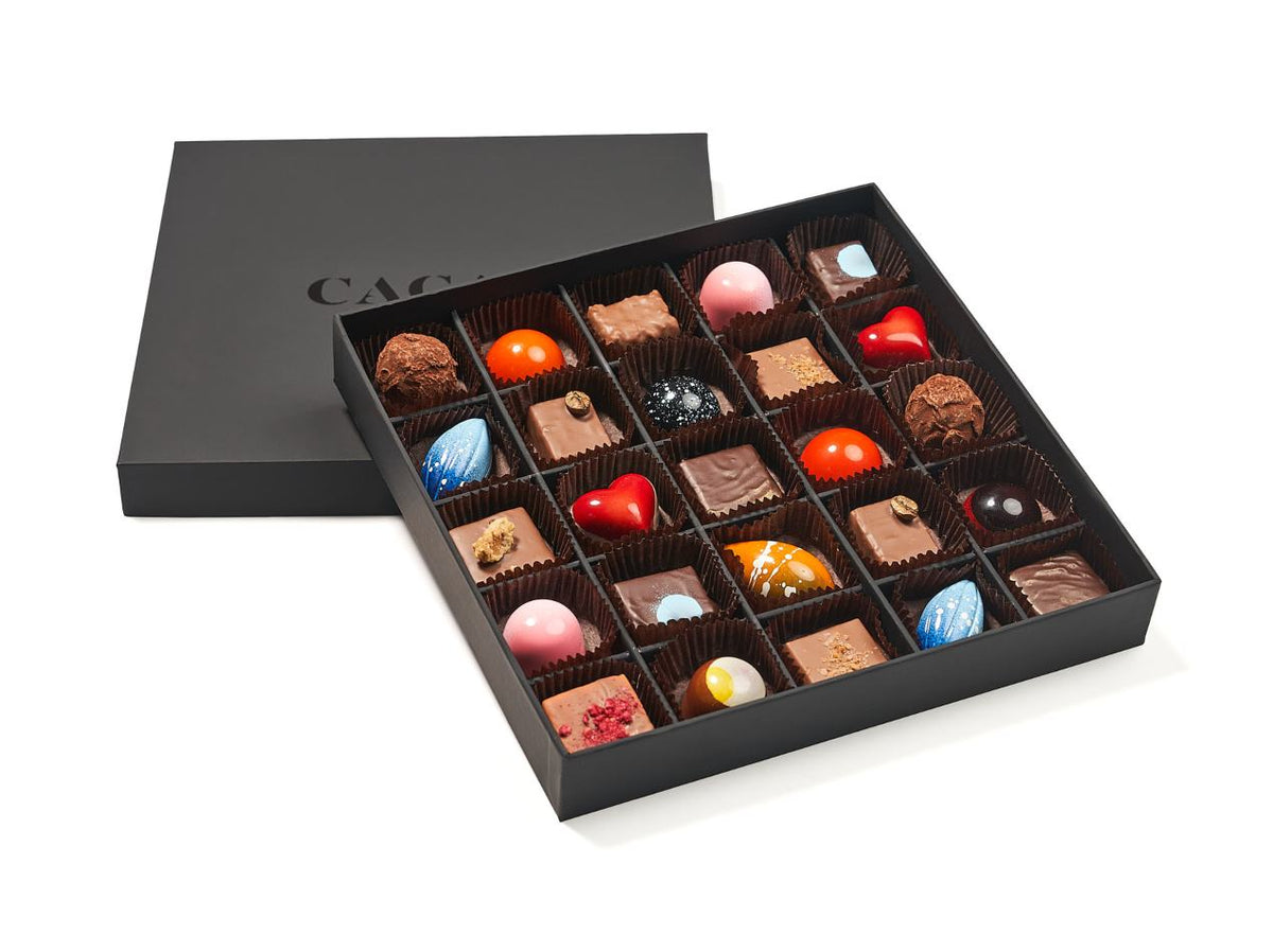 Signature 25 Piece Chocolate Box | CACAO Handmade Chocolates & Macarons