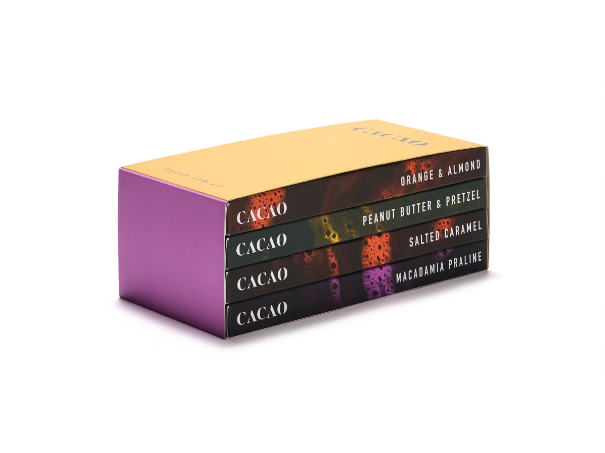Chocolate Bar Gift Set | 4-Bar Bundle | CACAO Handmade Chocolates ...
