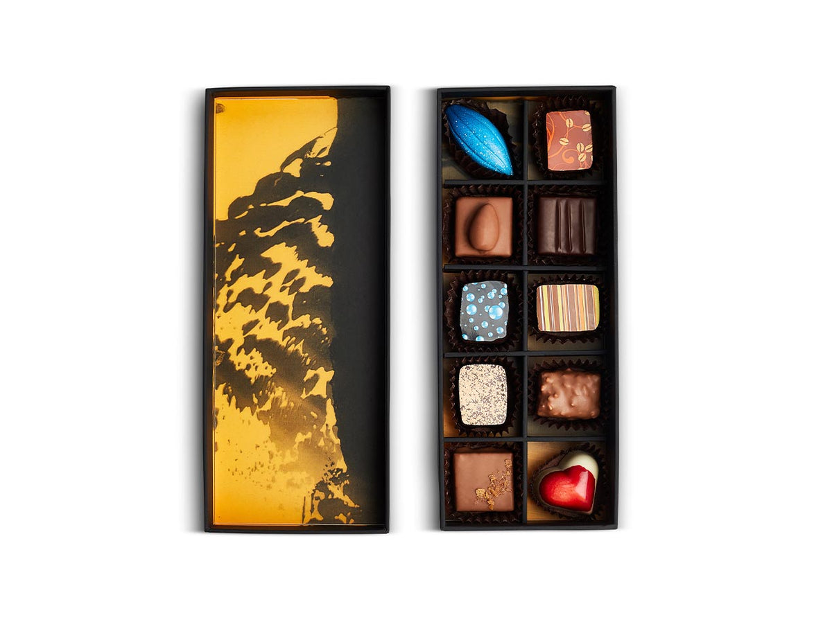 Signature 10 Piece Chocolate Box | CACAO Handmade Chocolates, Macarons ...
