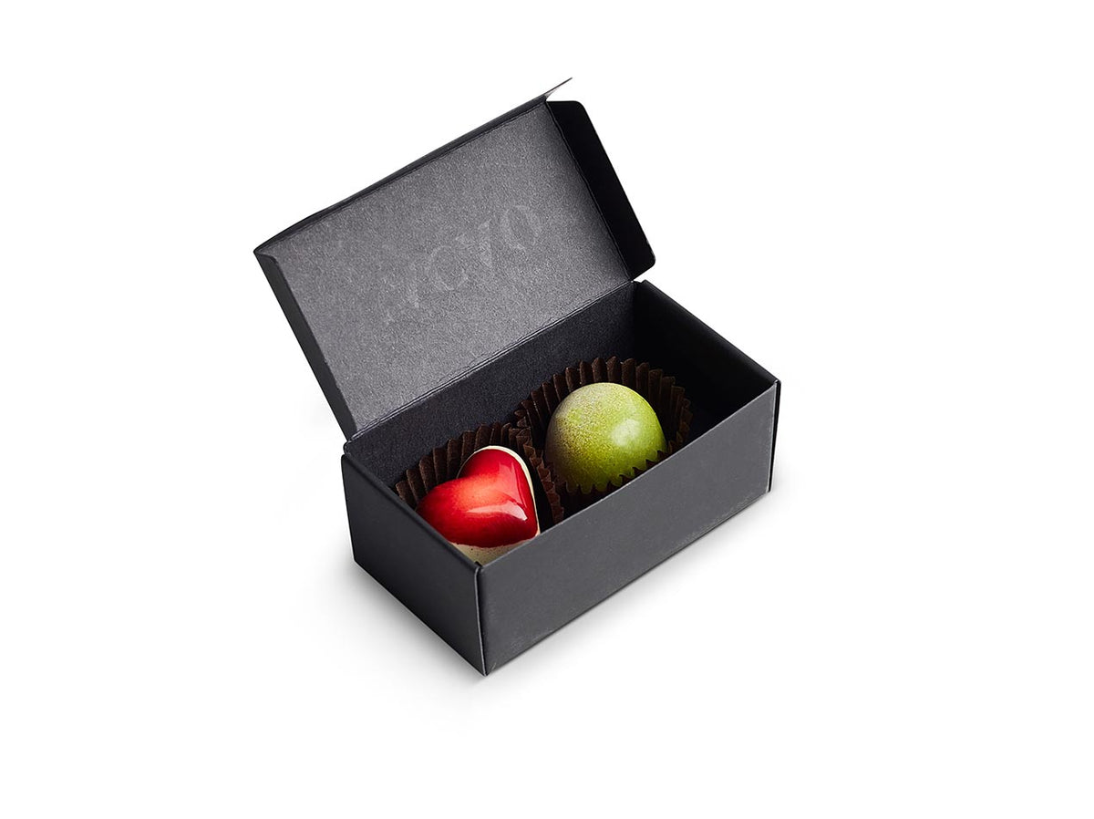Signature 2 Piece Chocolate Box | CACAO Handmade Chocolates, Macarons ...