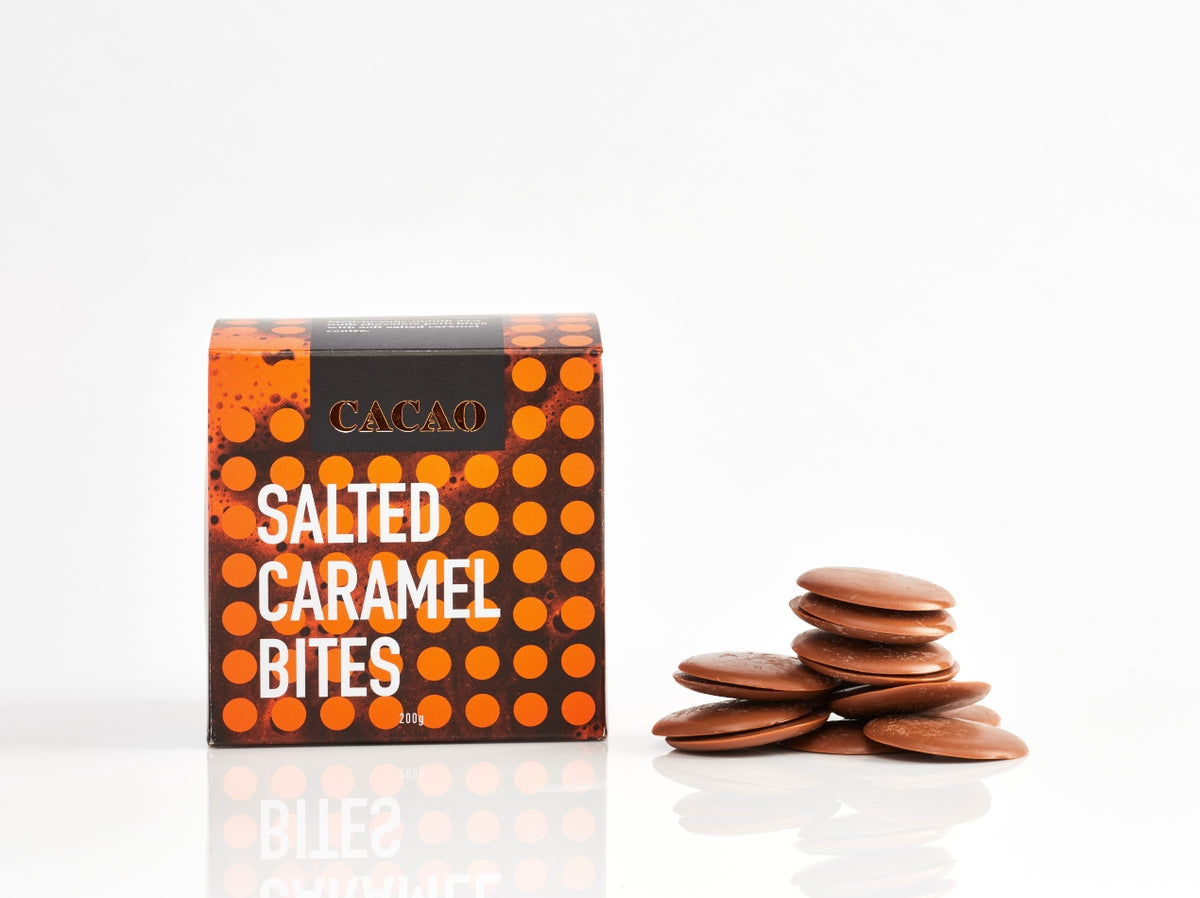Milk Chocolate Salted Caramel Bites | CACAO Handmade Chocolates & Macarons