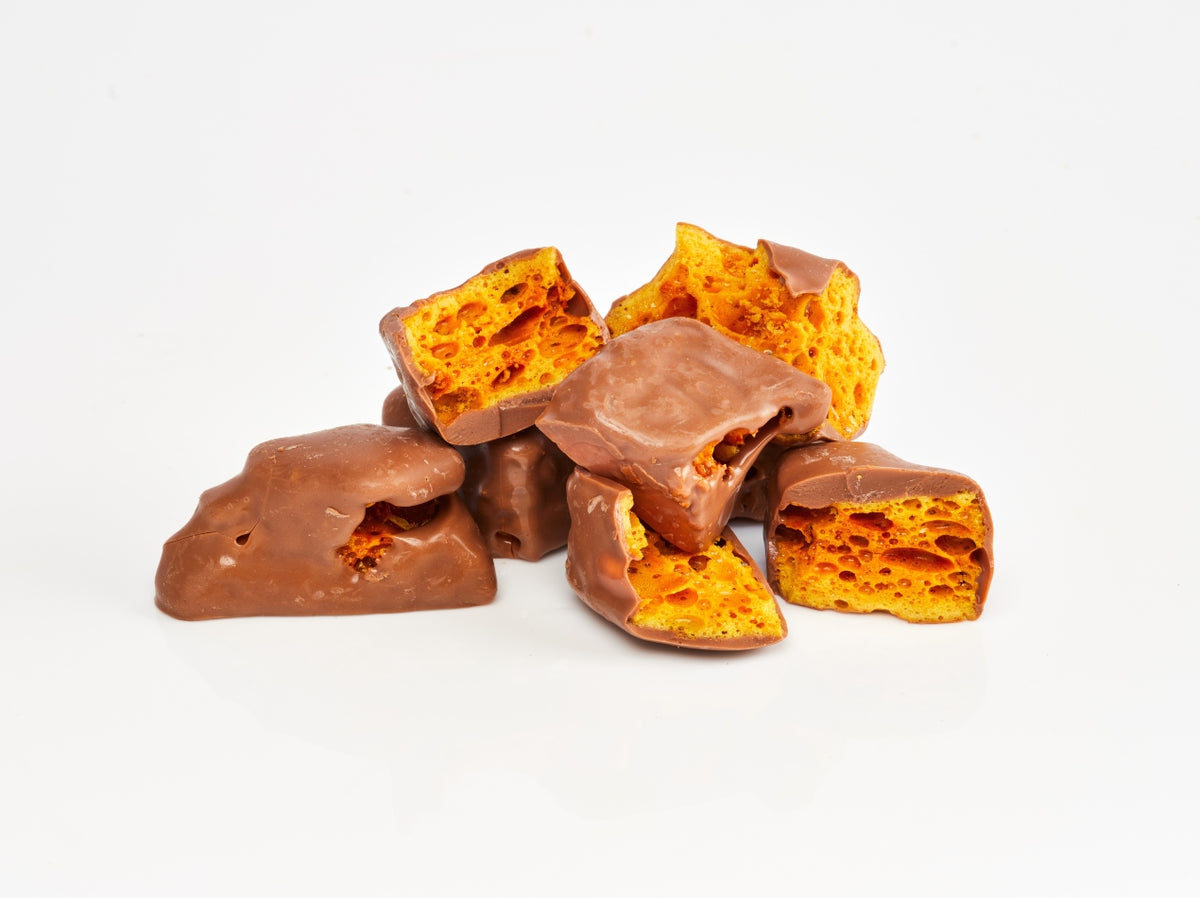 Yellow Box Milk Chocolate Honeycomb | CACAO Handmade Chocolates & Macarons